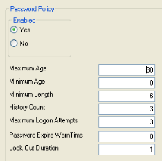 Configuring password policies