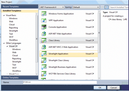 Creating a visual C# project