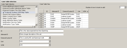 Mapping the units of measure (UOM)