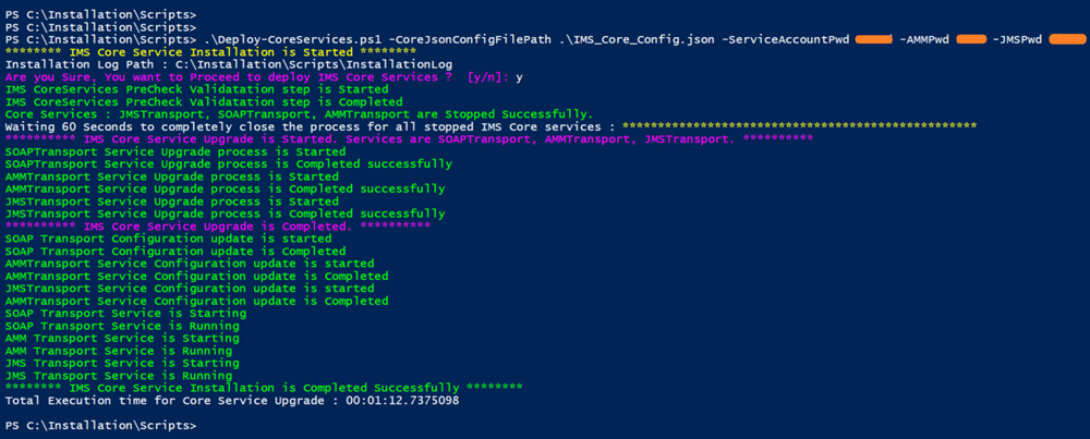 Installing Core Services